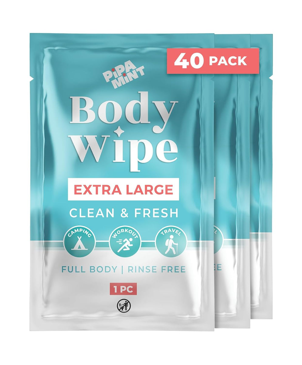 Shower Body Wipes Individually Wrapped, Personal Hygiene Body Wipes fo ...